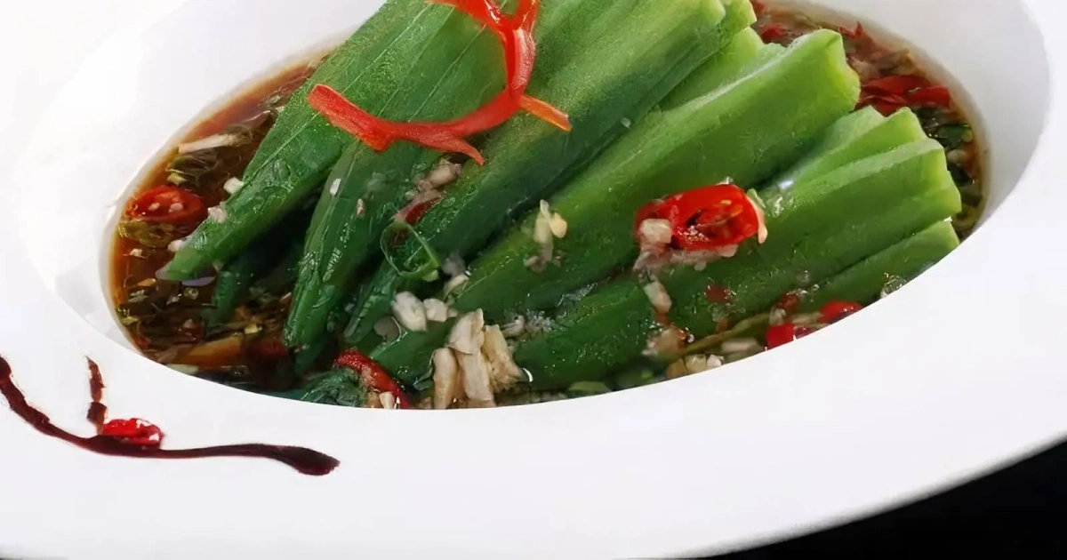 🍽️ How to Make Liang Ban Qiu Kui (Chilled Okra Salad) at Home - Chengdu ...