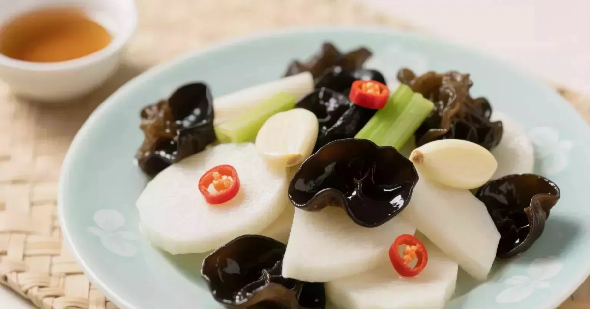 🍽️ How to Make Shanyao Mu Er (Stir-Fried Yam and Wood Ear Mushrooms) at ...
