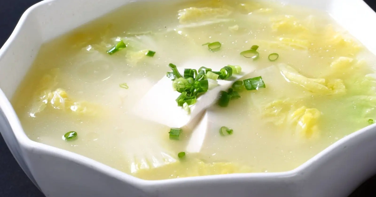 🍽️ How to Make Vegetable Tofu Soup (Sucai Doufu Tang) at Home - Chengdu ...