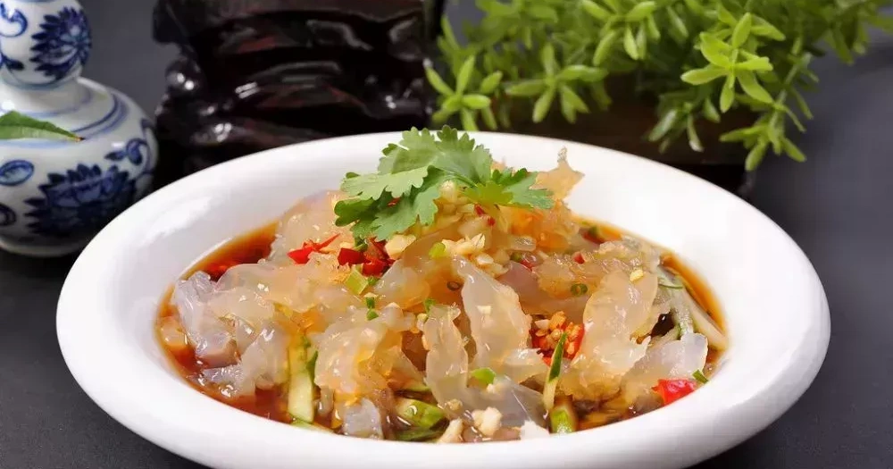 🍽️ How to Make Liang Ban Haizhe Tou (Chilled Jellyfish Head Salad) at ...